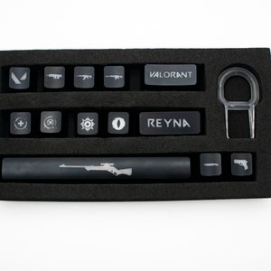 Valorant Reyna Backlit Laser Engraved Keycaps OEM Profile Gaming Anime ...