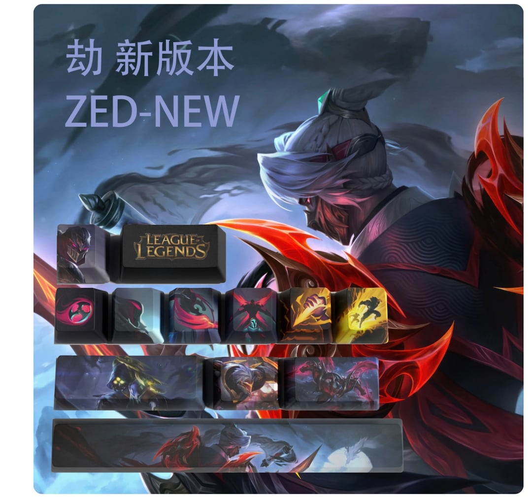 League of Legends Zed design 2 Keycaps OEM Profile - Etsy