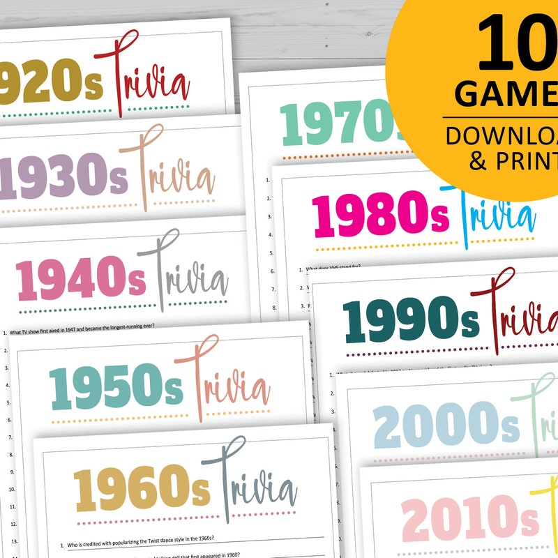 Decades Party - Etsy