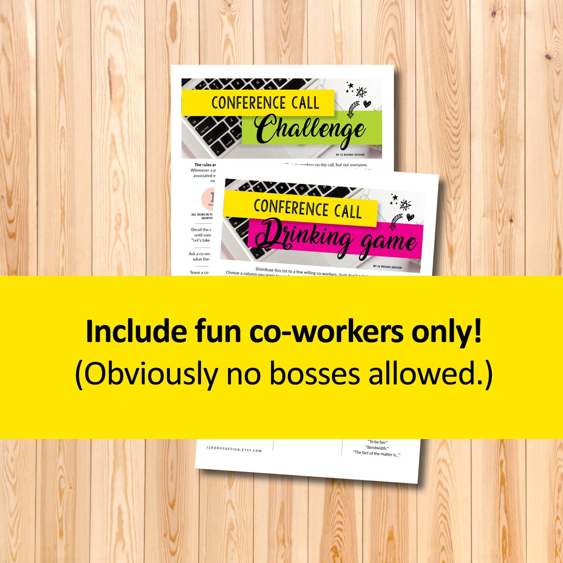 Conference Call Game, Work From Home Gifts, Printable Games, Instant ...