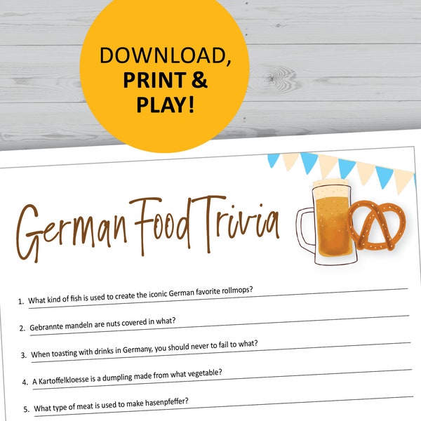 German Food - Etsy