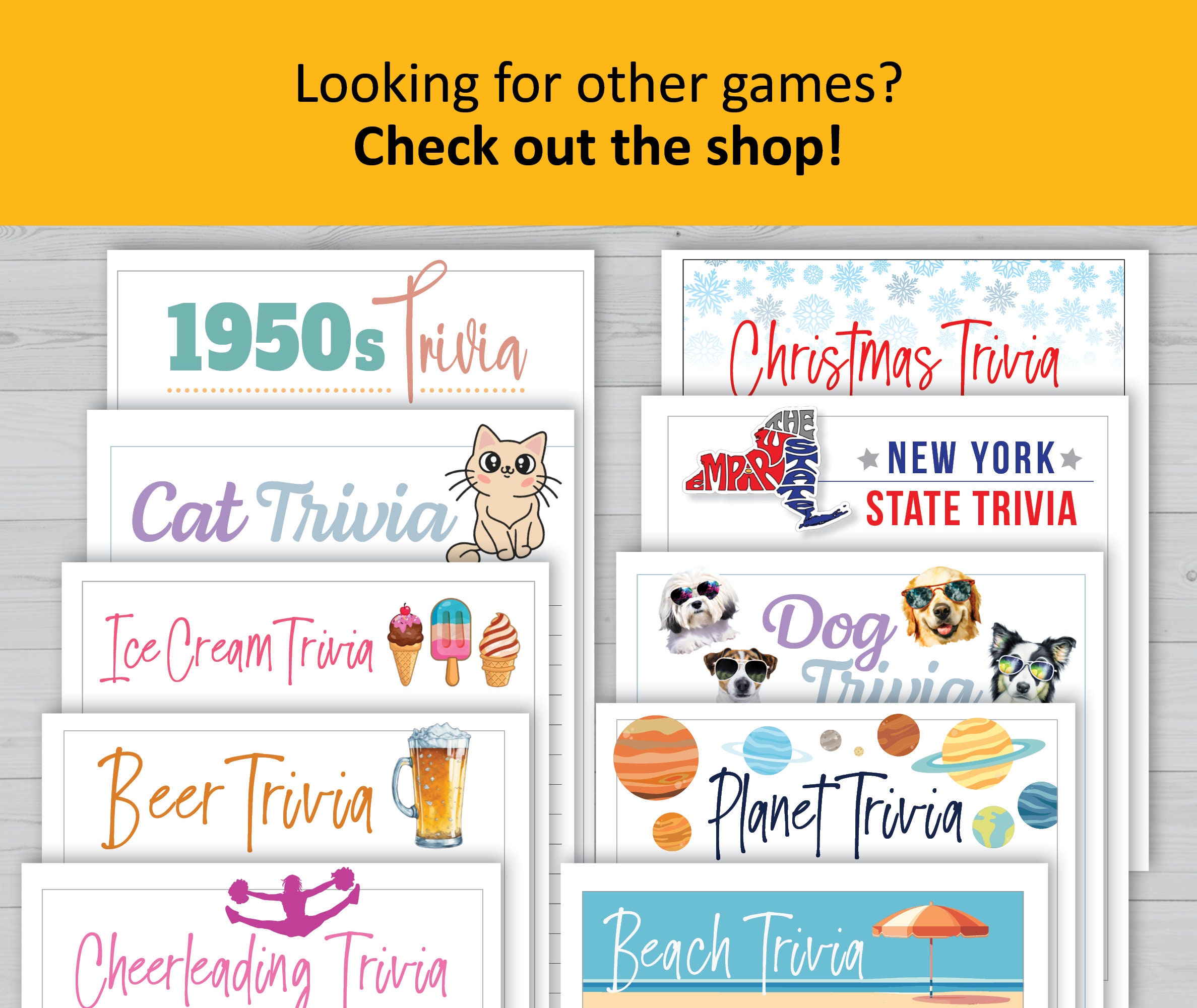 Unicorn Trivia Game, Printable, Instant Download, Party Games ...