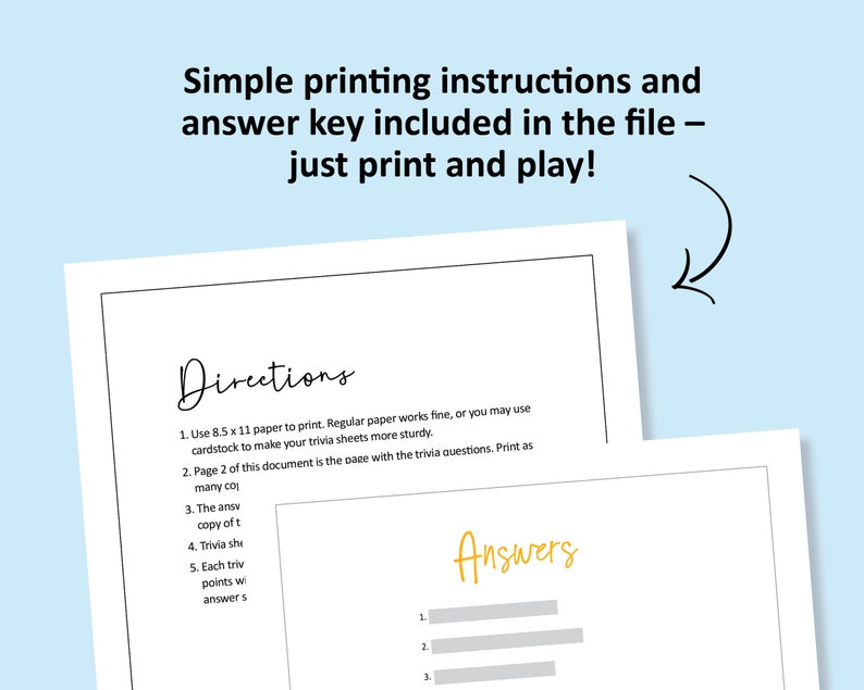 Cheese Trivia Game, Printable, Instant Download, Party Games, Questions ...