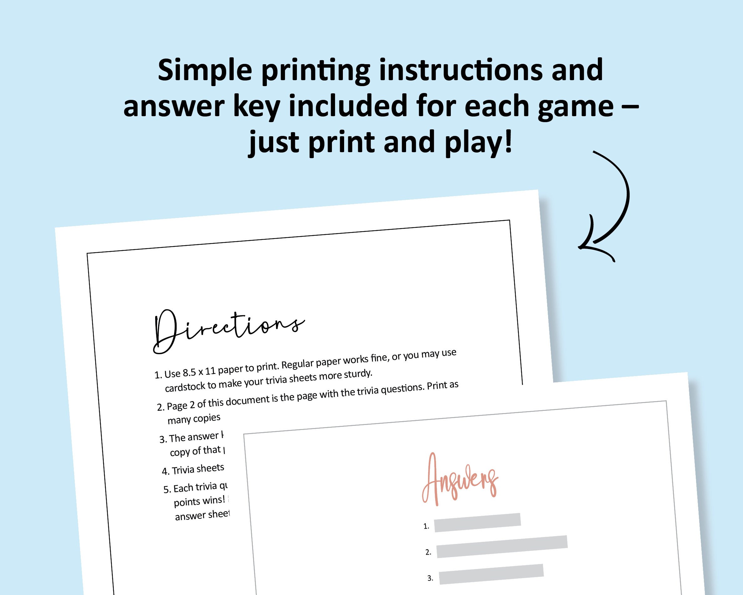 1950s Trivia Game Bundle, 50s History, Music, Pop Culture Printable ...