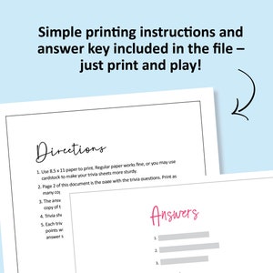 Fashion Trivia Game, Designers Printable, Instant Download, Party Games ...