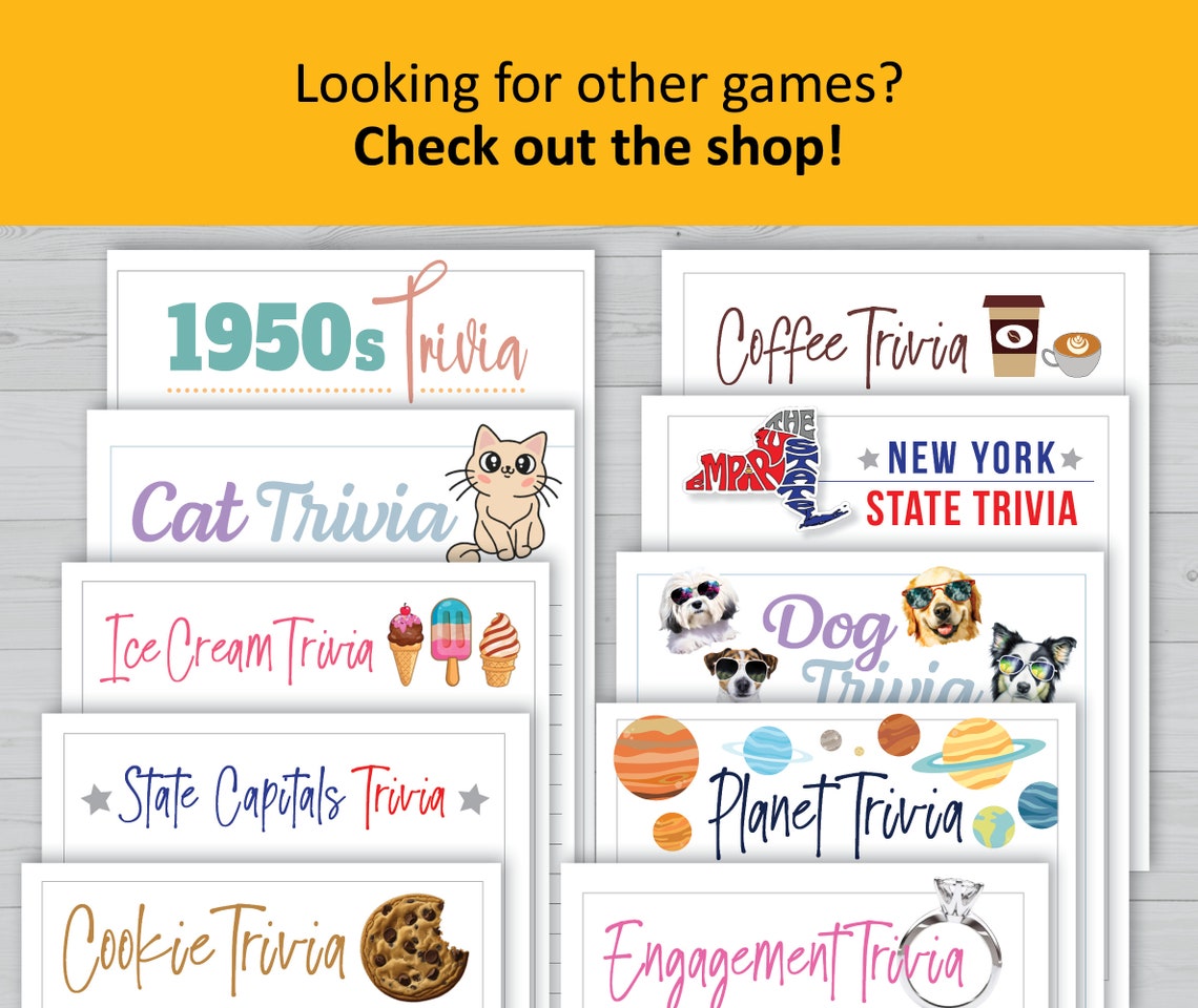 Georgia Trivia Game, Printable, U.S. State Instant Download, Family ...