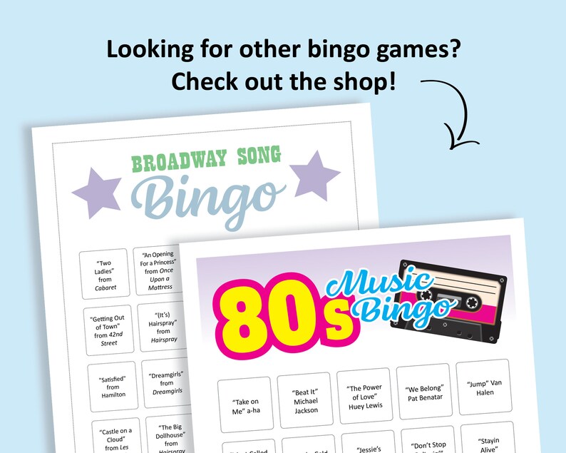 1970s Music Bingo Boards 70s Printable Game Instant - Etsy