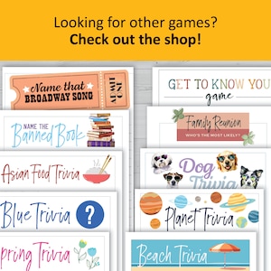 Flower Trivia Game, Nature Printable, Instant Download, Party Games ...