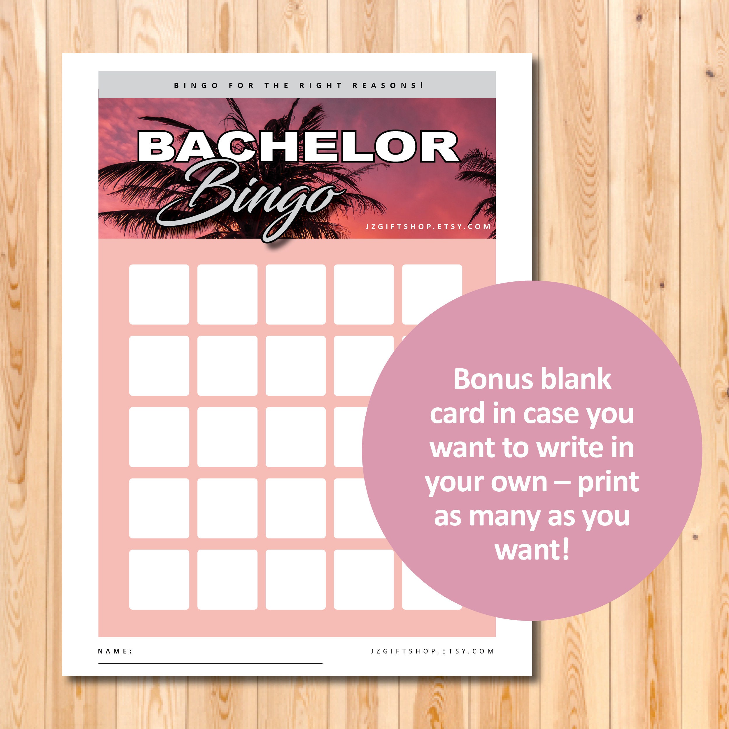 The Bachelor Finale Bingo Boards, Tv Show Printable Bingo Card Game ...