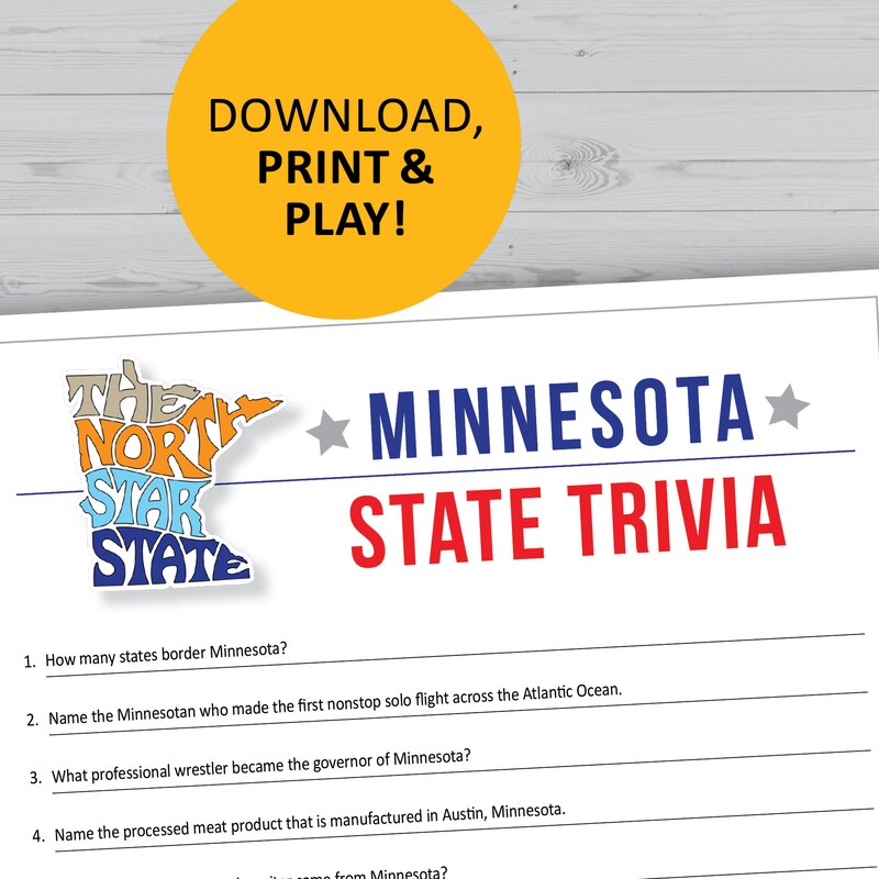 Minnesota Print - Etsy