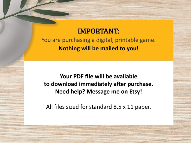 Flower Trivia Game, Nature Printable, Instant Download, Party Games ...