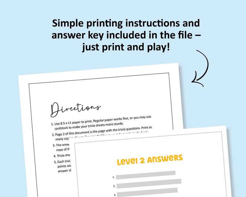 Bible Trivia Game, Printable, Medium Questions, Christian Faith Instant ...