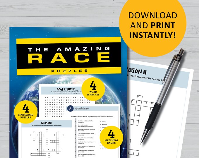 Amazing Race Printable Game - Etsy Canada