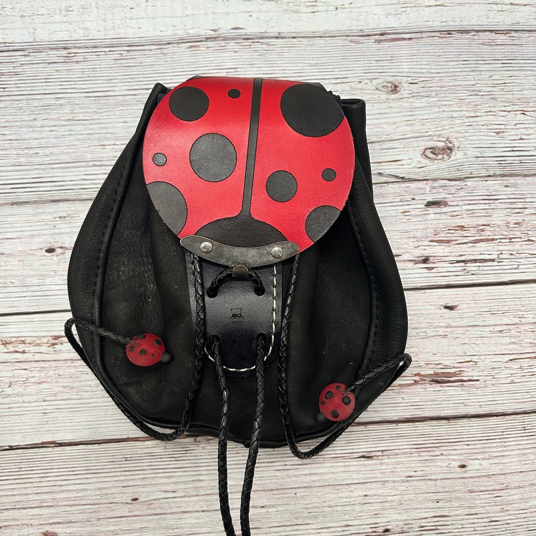 Lady Bug Leather Sporran | Ladybug Pouch | Leather Sporran | Belt Pouch ...