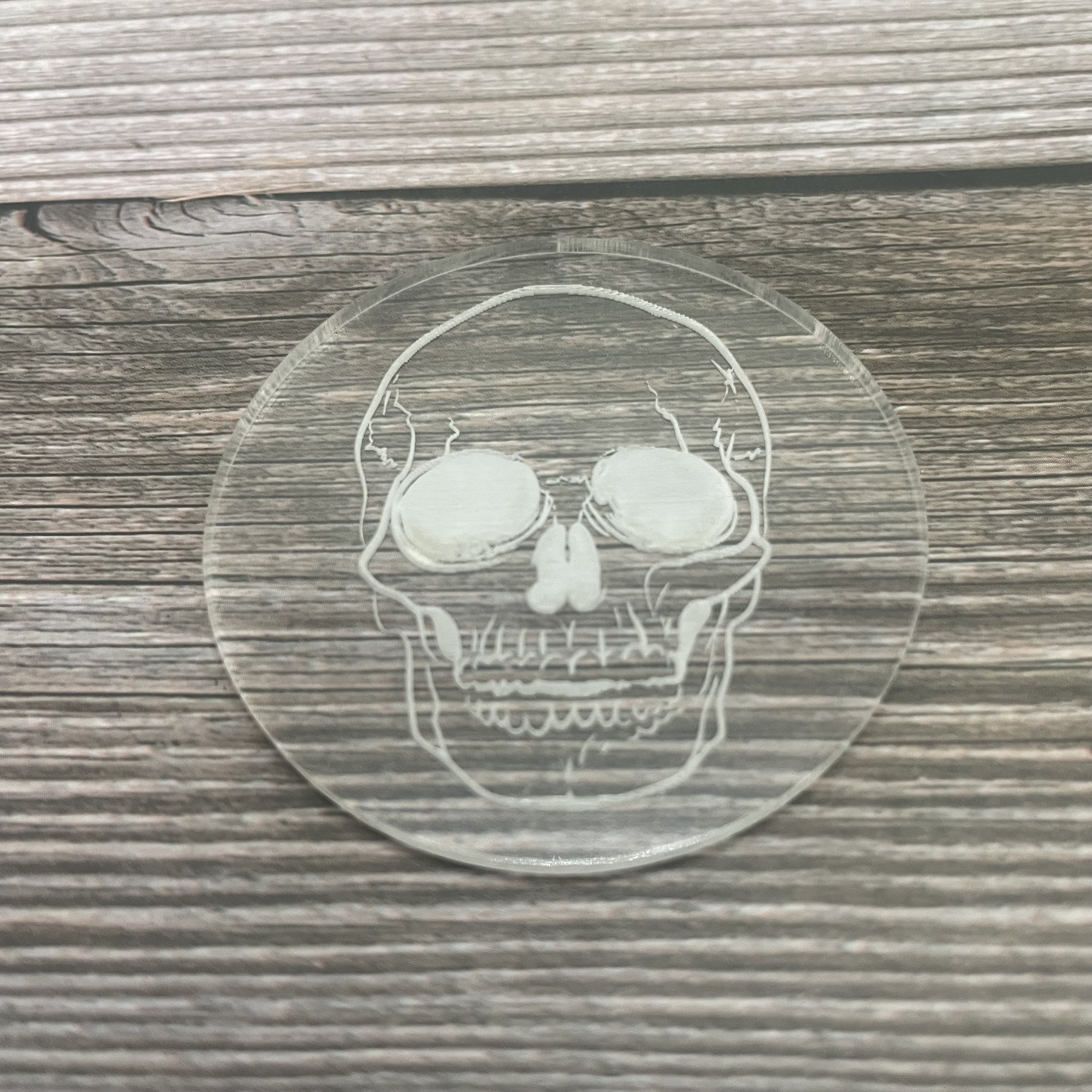 Steampunk Skull Goggle Lenses, Pirate Costume Accessory, Etched Acrylic ...