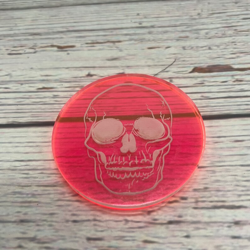 Steampunk Skull Goggle Lenses, Pirate Costume Accessory, Etched Acrylic ...