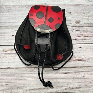 Ladybug Leather Sporran Pouch – Bug Belt Bag, Cottagecore Kilt ...