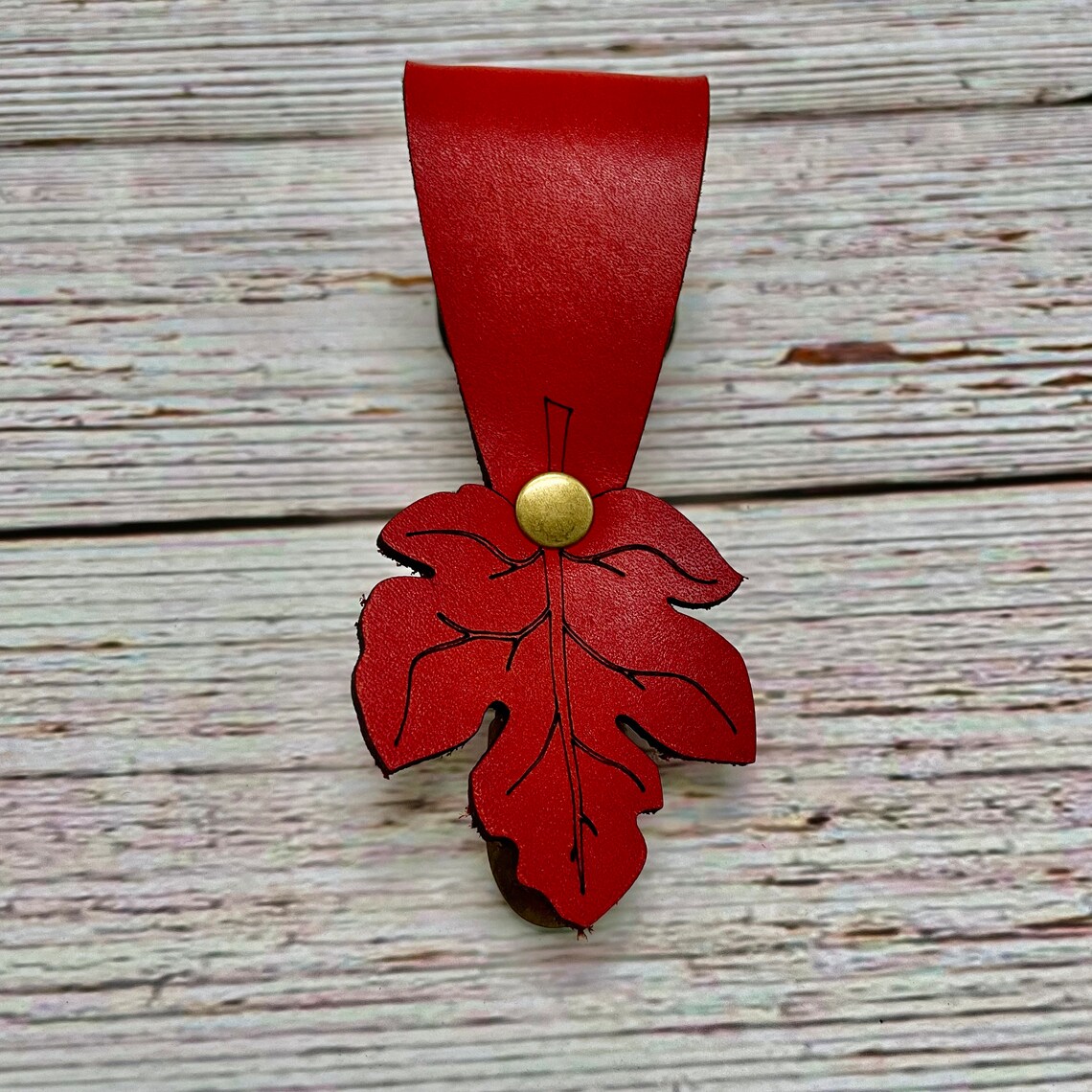 Sycamore Leaf Leather Skirt Hike | Skirt Clip | Dress Hitch | Hem ...