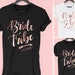 Bride Tribe Hen Party T Shirts, Bride to Be Hen Party Tops, Rose Gold ...