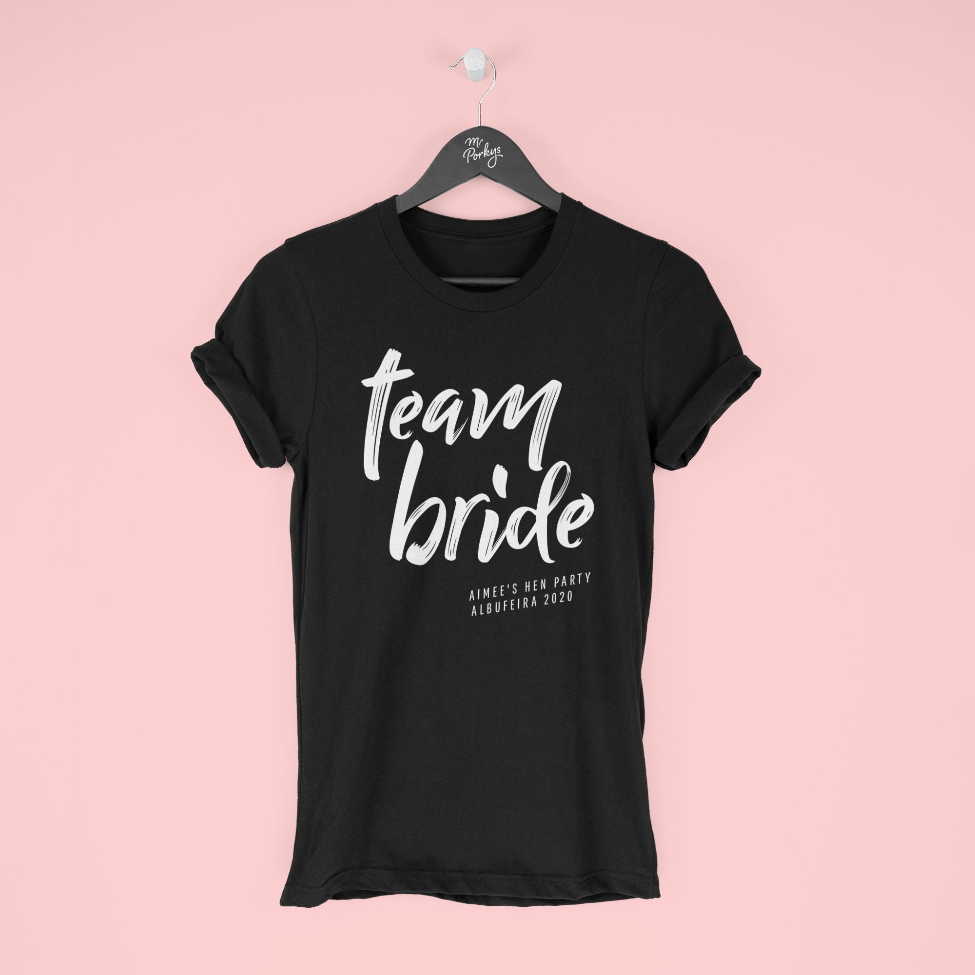 Team Bride Hen Party T Shirts Bride To Be Hen Party Tops Etsy