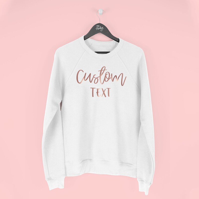 Custom Sweatshirt Custom Text Sweater Personalised Jumper - Etsy UK