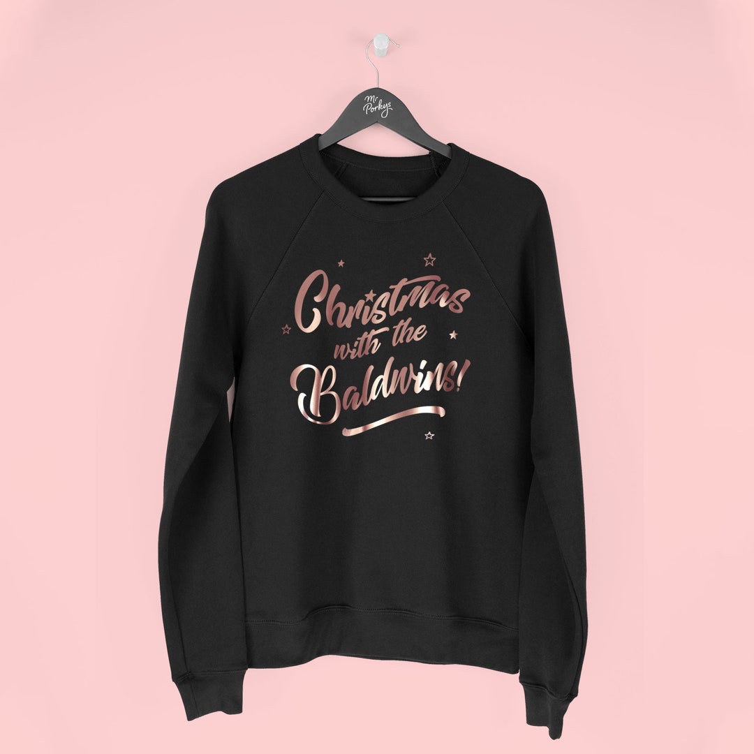 Personalised Family Christmas Jumper, Custom Xmas Family Name ...