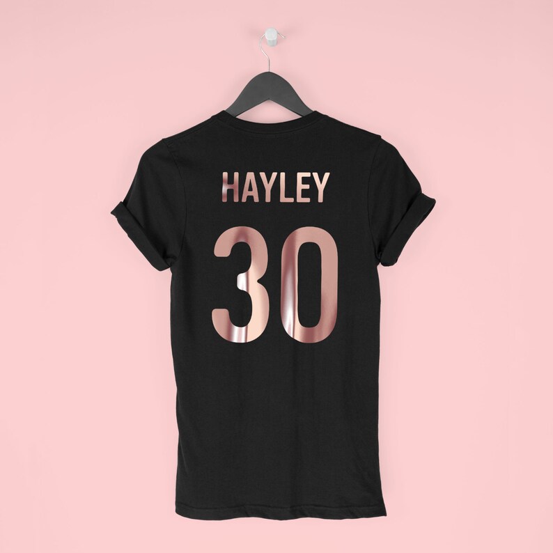 Back Name and Number Print Add-on | Etsy UK