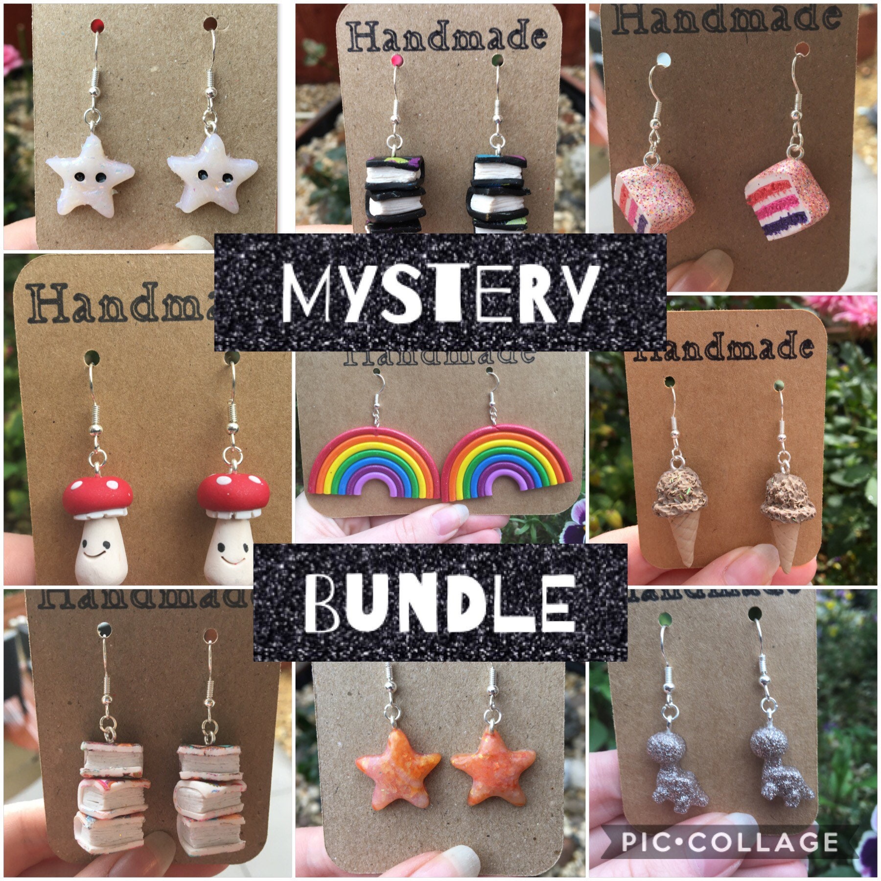 Earring mystery box mystery bundle funky earrings novelty | Etsy