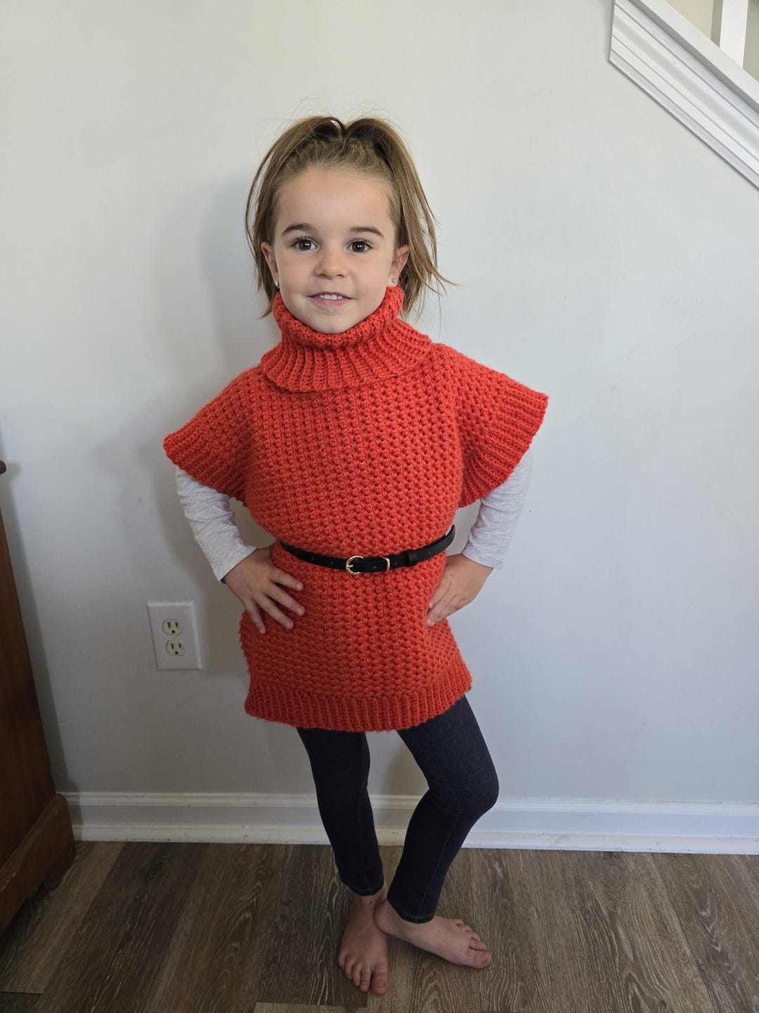 Girls' Cowl Poncho - Etsy