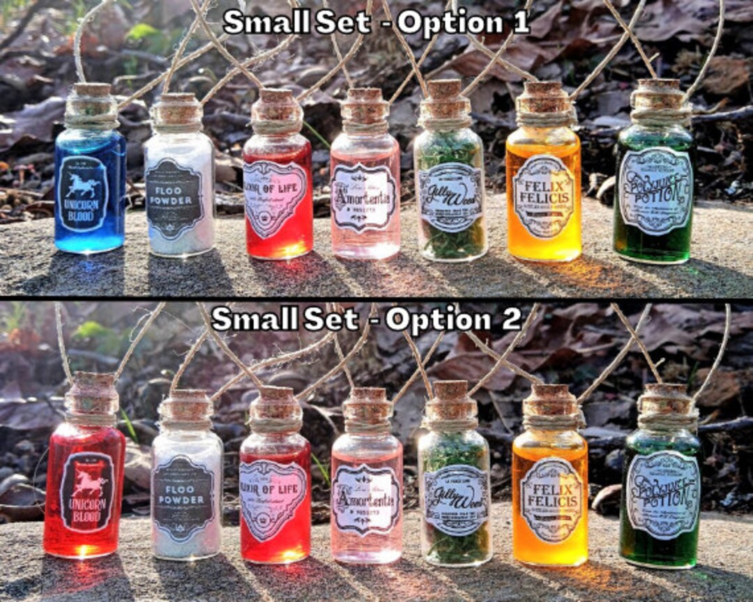 HP Fandom Wizarding Potions, Magical Christmas Ornaments Varying Sizes ...