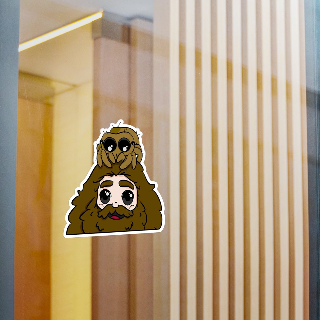 Hagrid and Aragog Peeker Sticker. Show off Your Love for the Wizarding ...