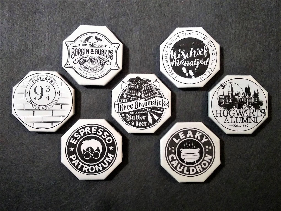 Harry Potter Magnets Varying Styles/sets Available Add to - Etsy