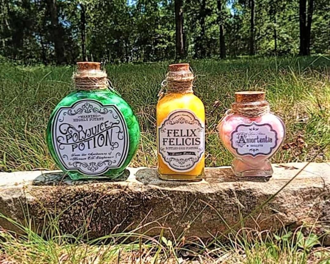 Wizarding HP Fandom Potions. These Magical Decor Pieces Come in 3 ...