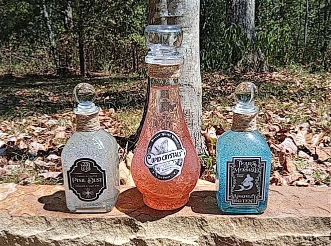 HP Fandom Potion Set. These Magical Decor Pieces Come in Cupid Crystals ...