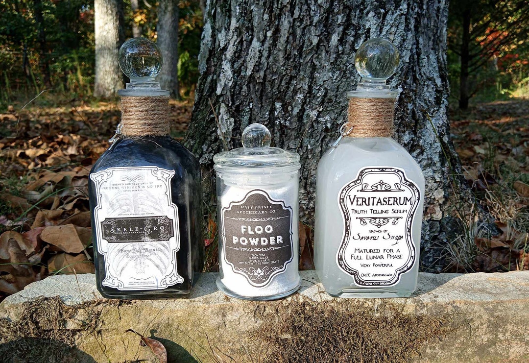 Wizarding HP Fandom Potions. These Magical Decor Pieces Come in 3 ...
