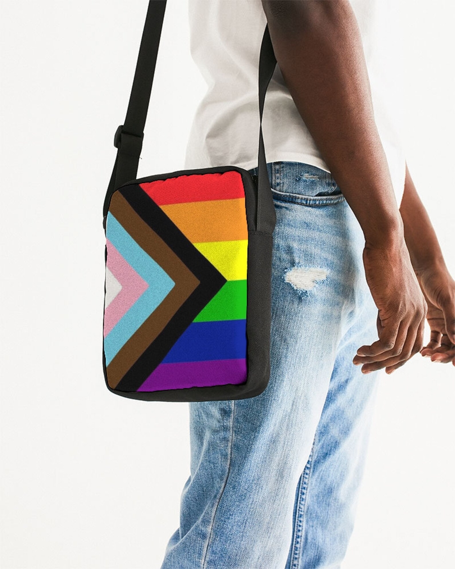 Trans Progressive Pride Messenger Bag - Etsy