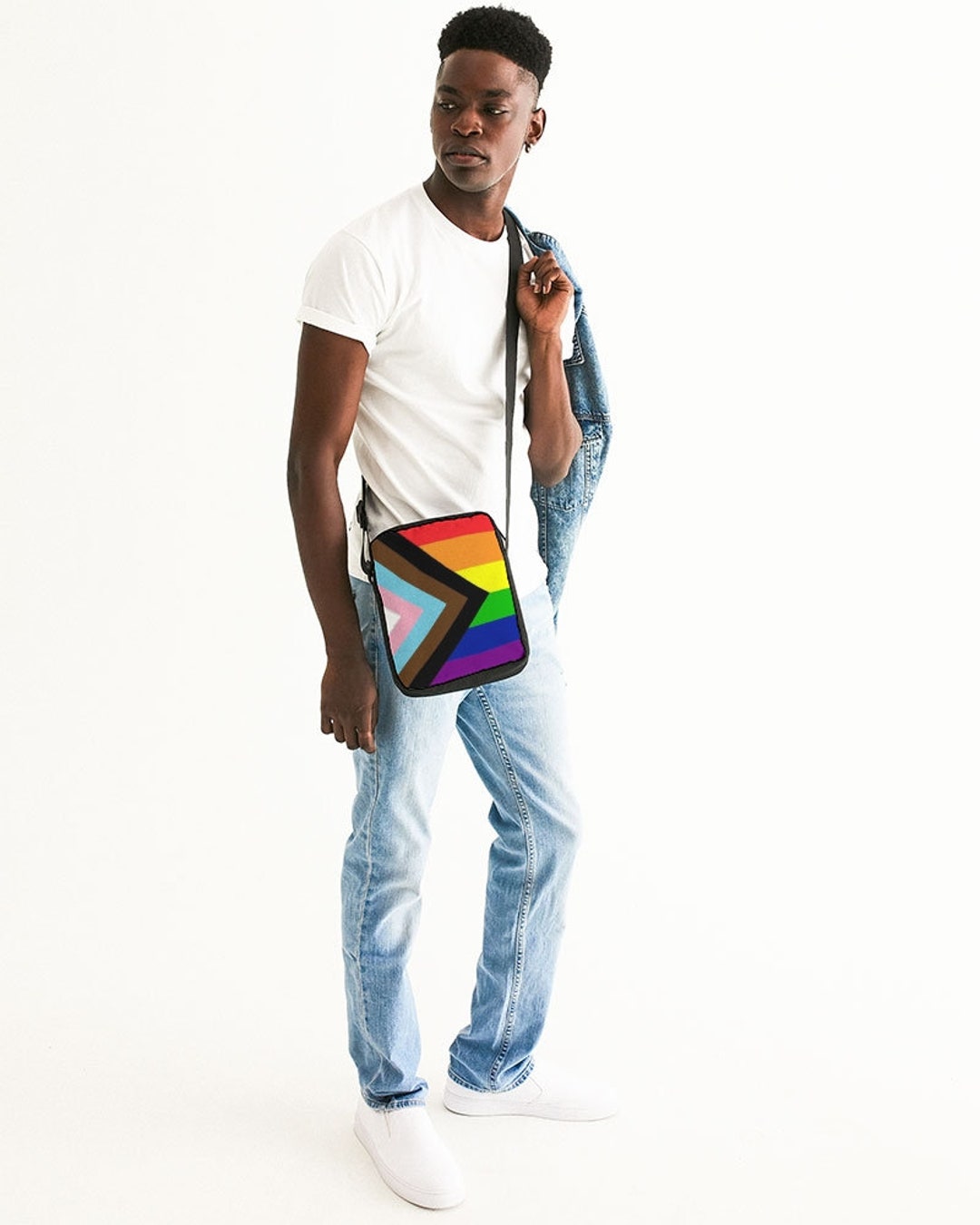 Trans Progressive Pride Messenger Bag - Etsy