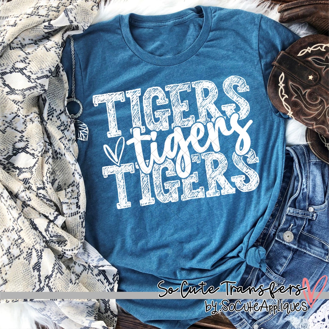 Tigers Screen Print Transfer, T-shirt Transfer, --NOT a Digital File ...