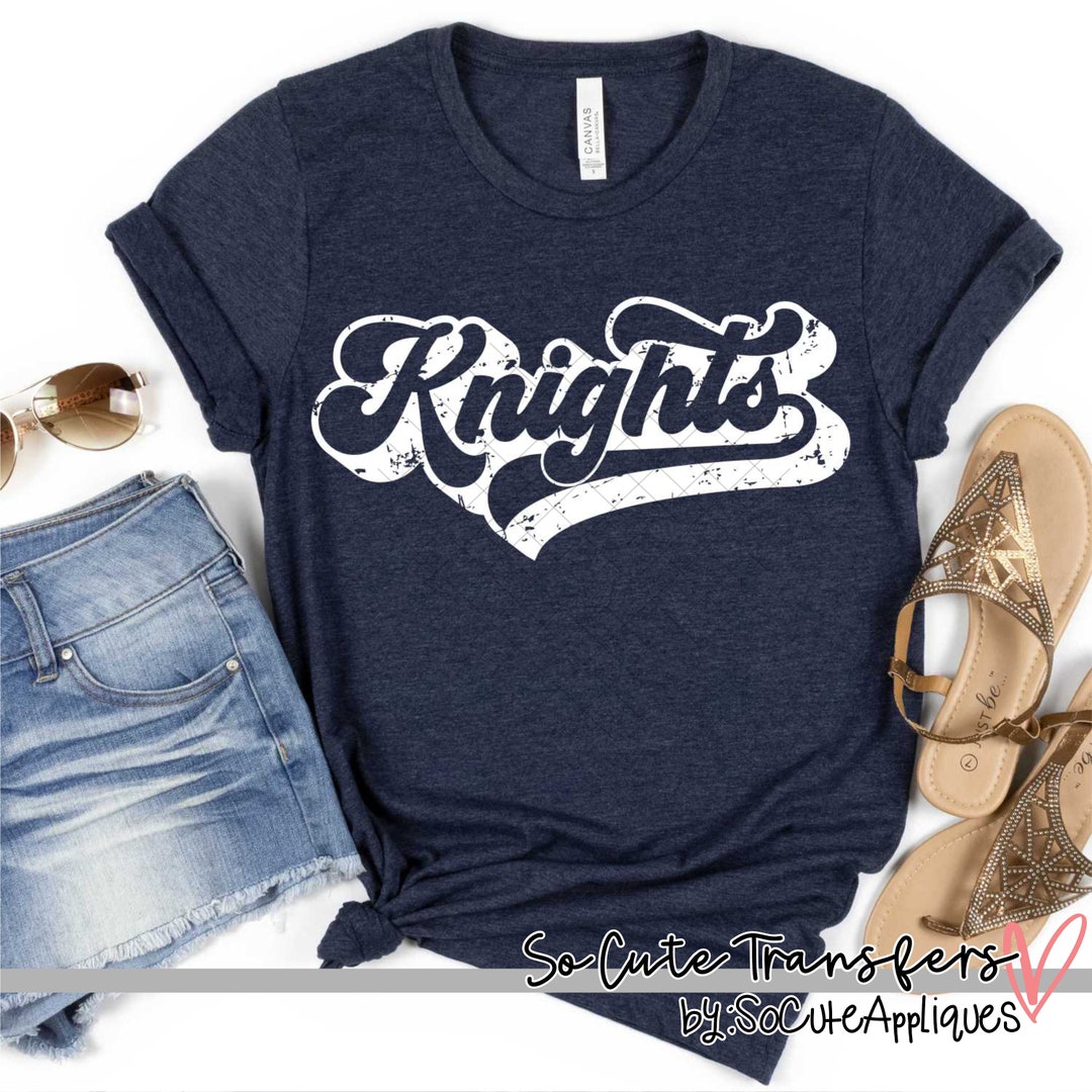 Knights SCRIPT Screen Print Transfer, T-shirt Transfer, --NOT a Digital ...