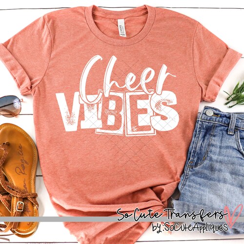 Peace Love Cheer Screen Print Transfer WHITE Plastisol - Etsy