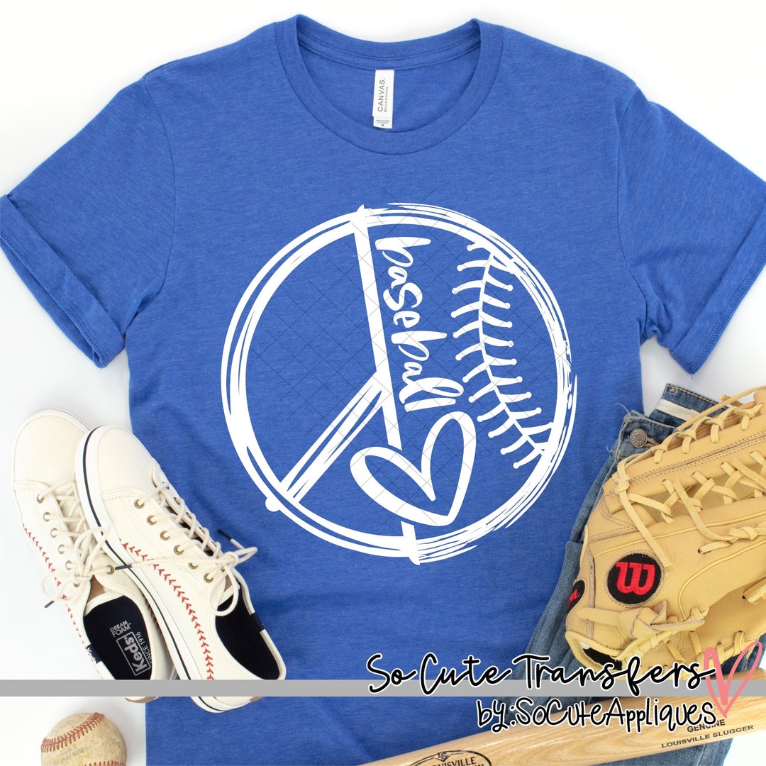 Peace Sign Baseball DTF Transfer, T-shirt Transfer, Heat Press Transfer ...