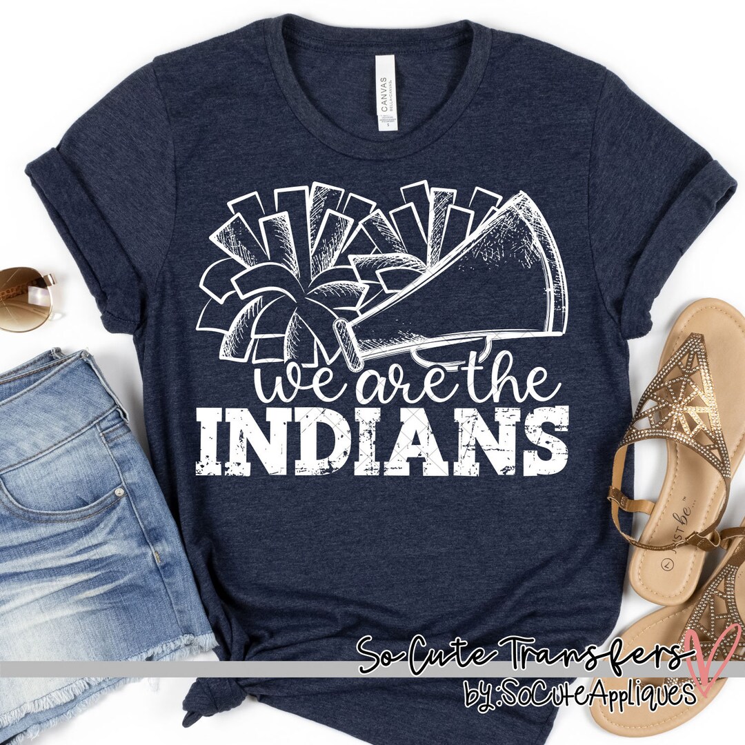 Indians CHEER Dtf Transfer--not a Digital File-- Cheer Print DTF-4215 ...