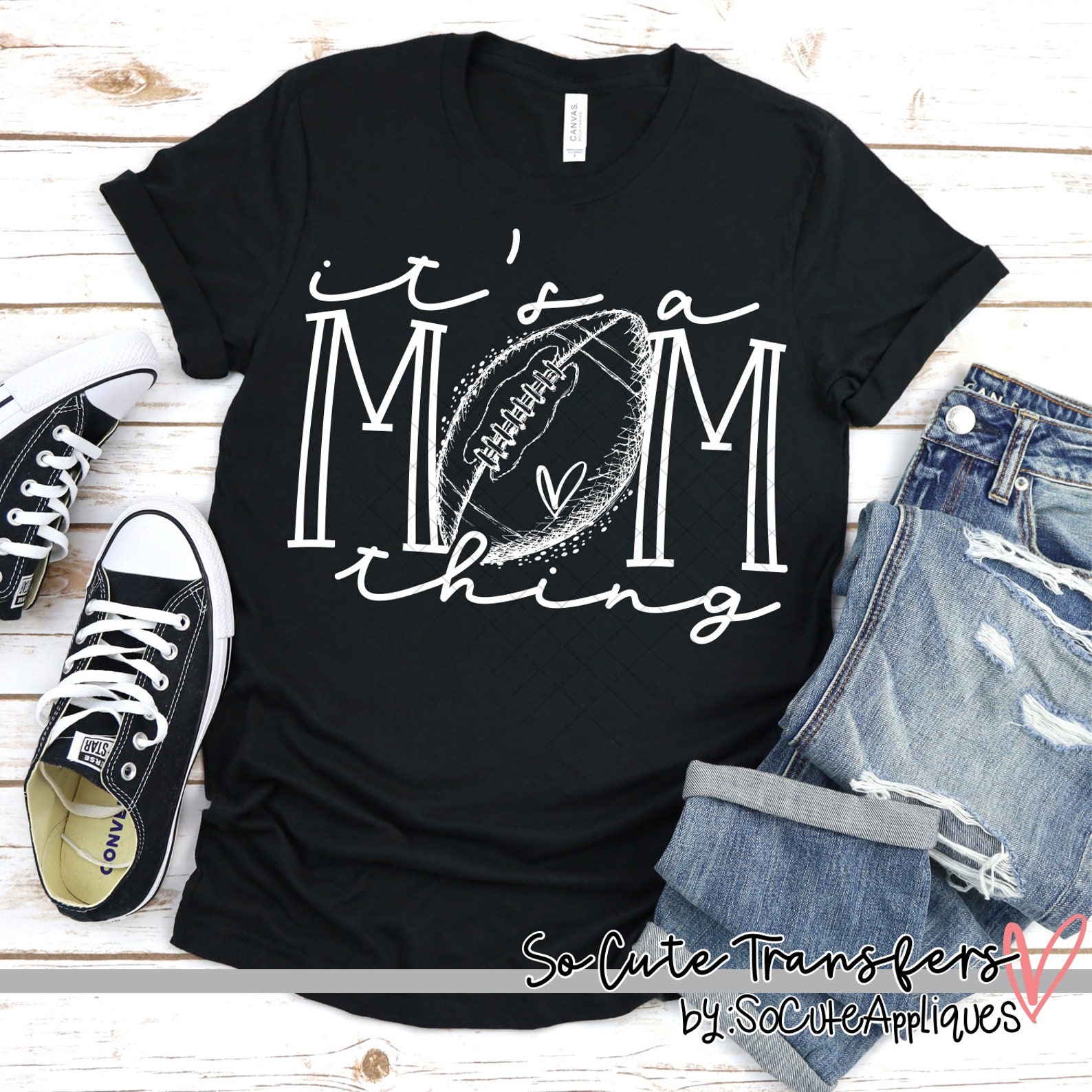 Football Mom Screen Print Transfer, White Ink - Etsy
