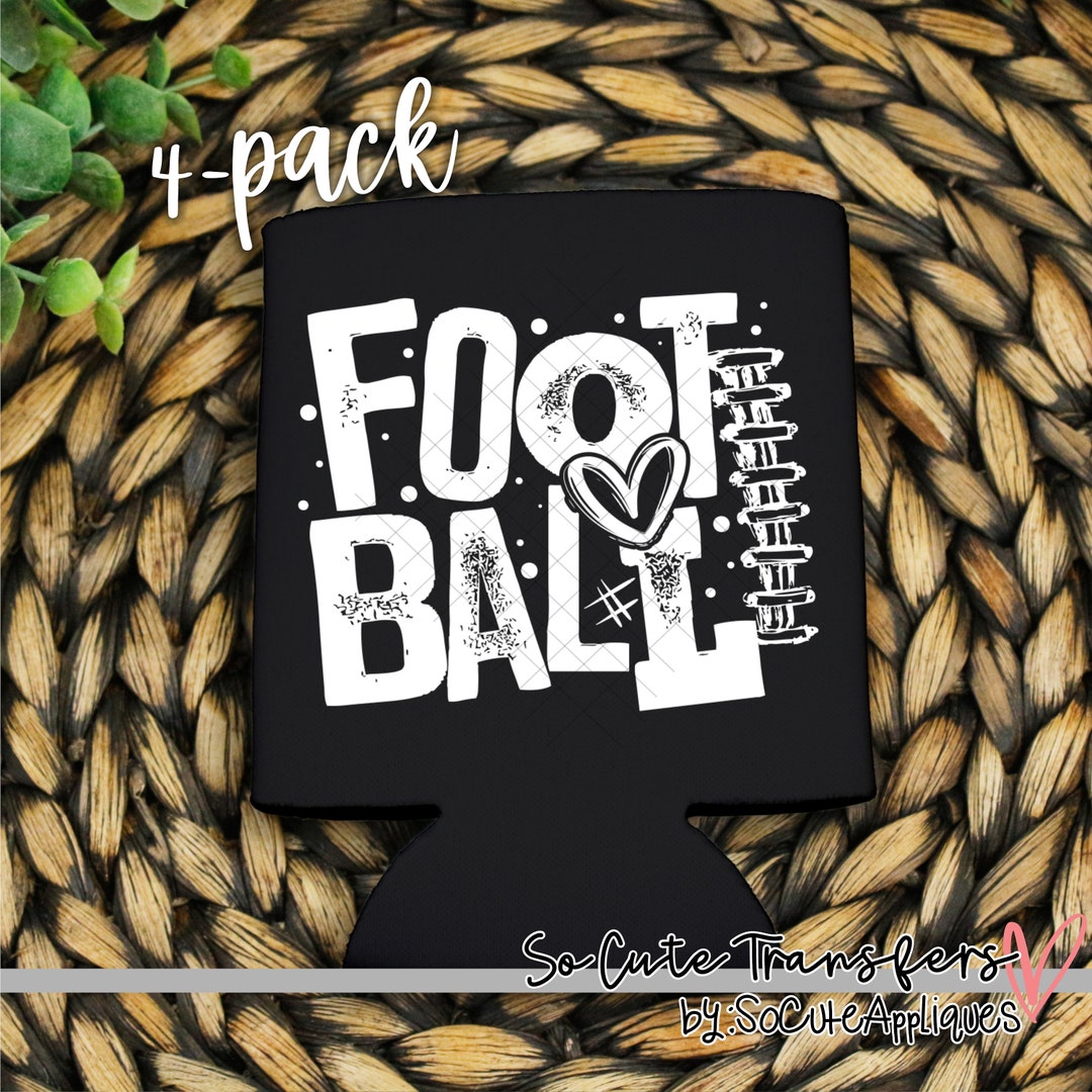 Football POCKET Screen Print Transfer 4-pack, T-shirt Transfer--not a ...