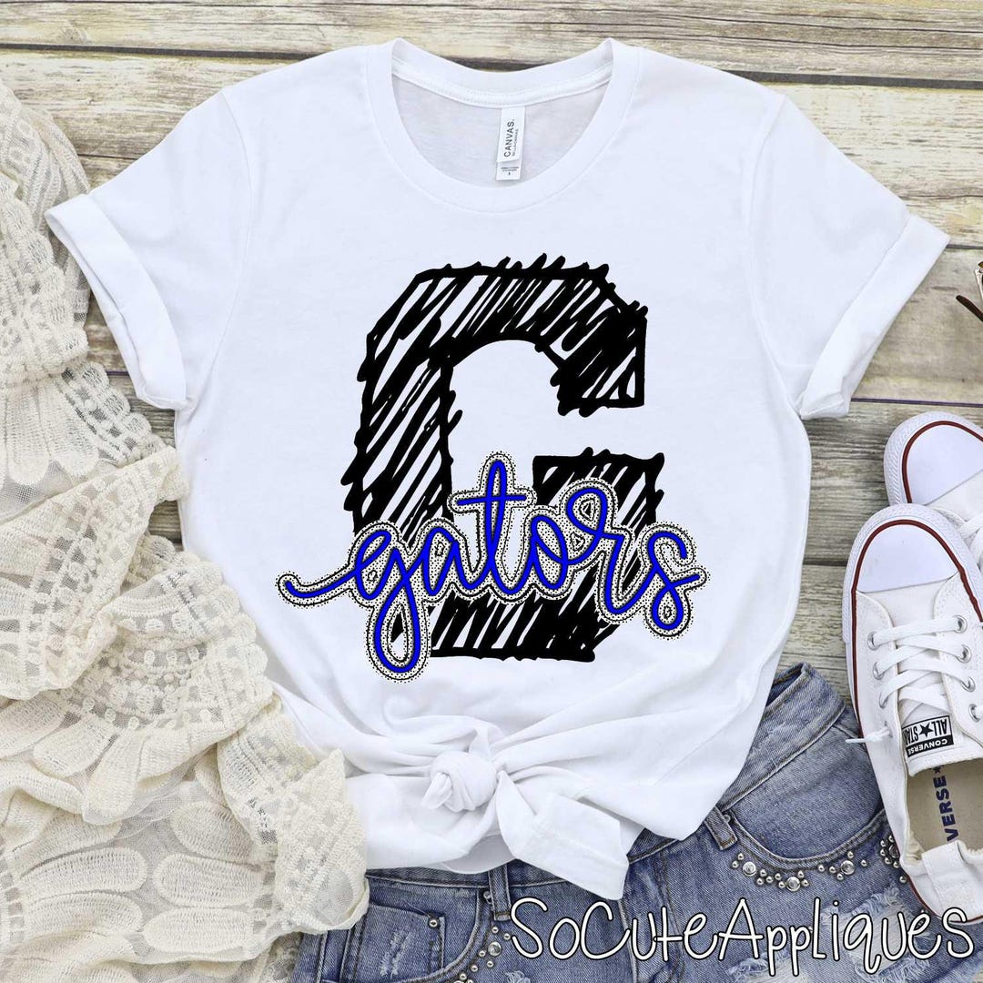 Gators Scribble DTF Transfer, Choose Your Color, Ready to Press - Etsy
