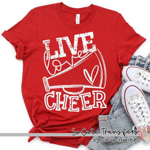 Living Loud Cheer Screen Print Transfer Plastisol Inknot a - Etsy