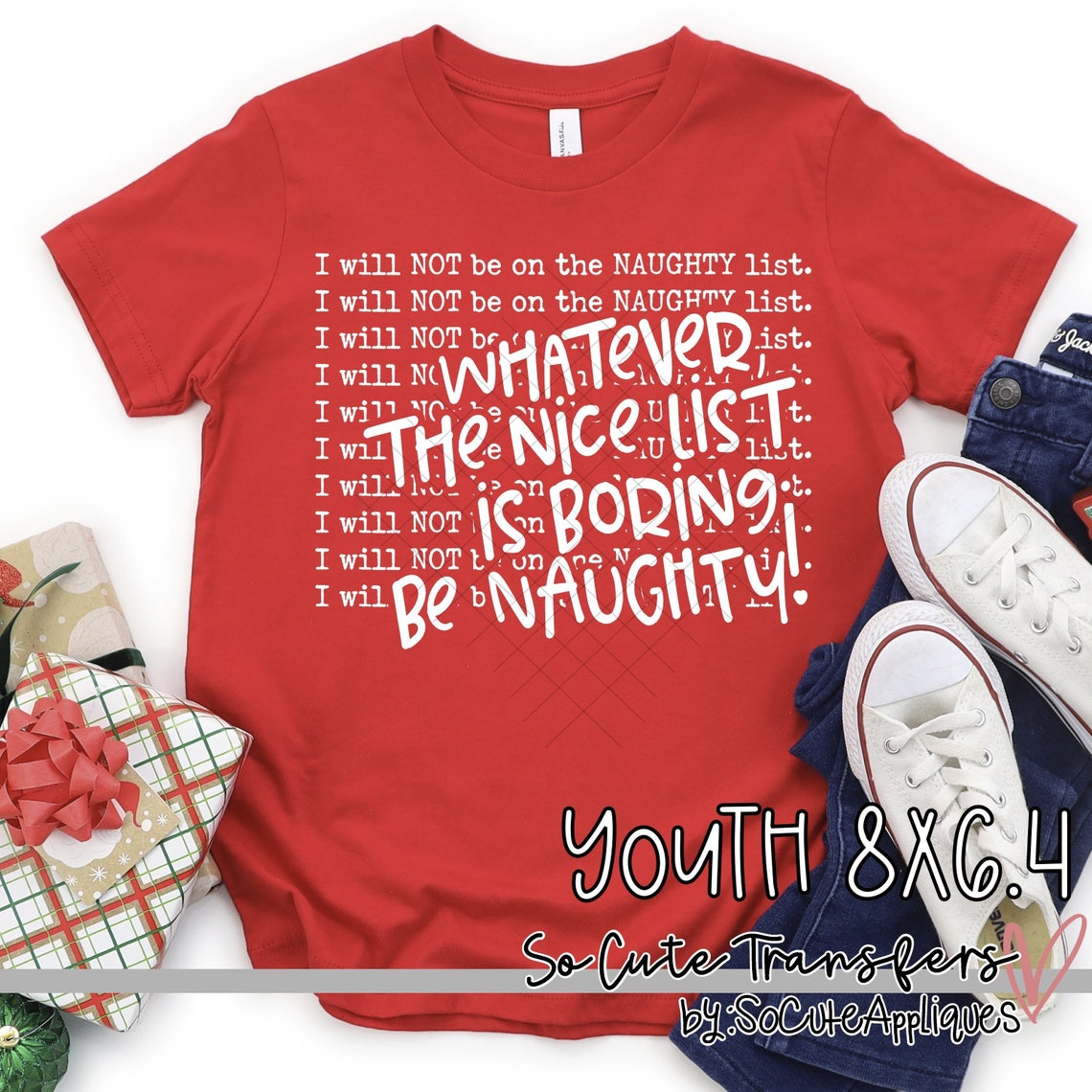 Whatever the Nice List is Boring Screen Print Transfer YOUTH - Etsy