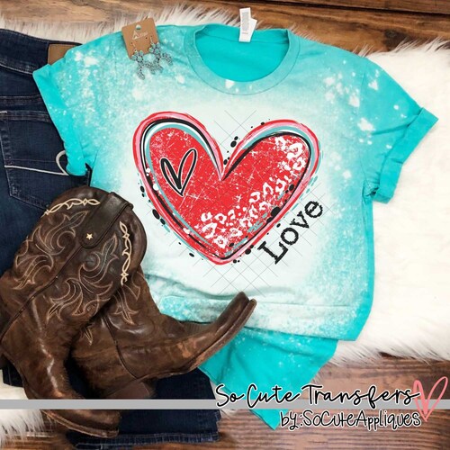 Love Double Heart Screen Print Transfer Plastisol Ink - Etsy