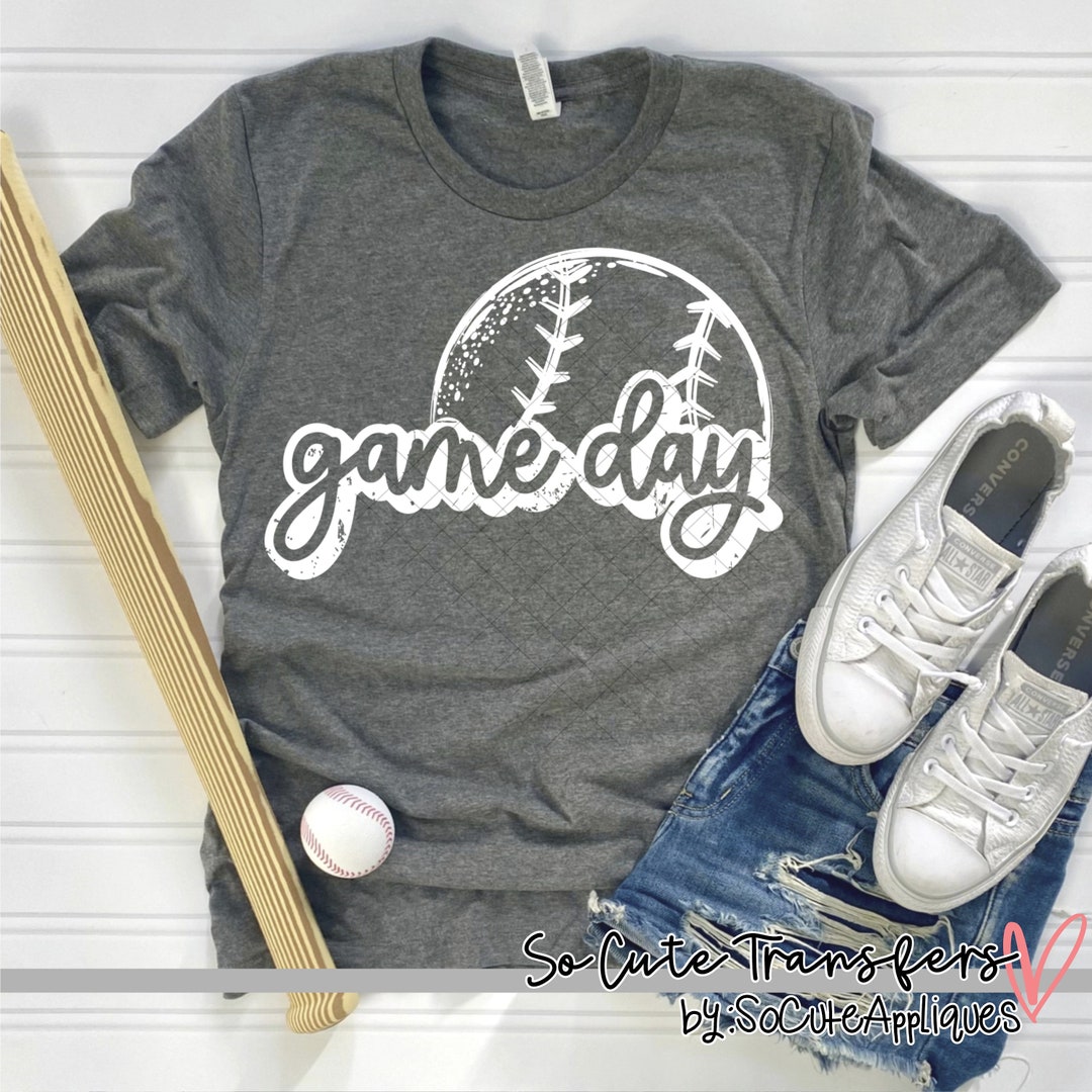 Game Day Baseball Screen Print Transfer, T-shirt Design - Etsy