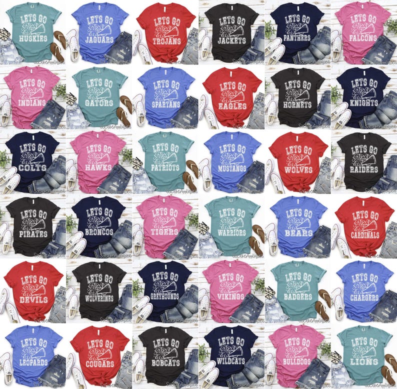 Mascot DTF Transfer, Cheer, Spirit Wear, Ready to Press - Etsy